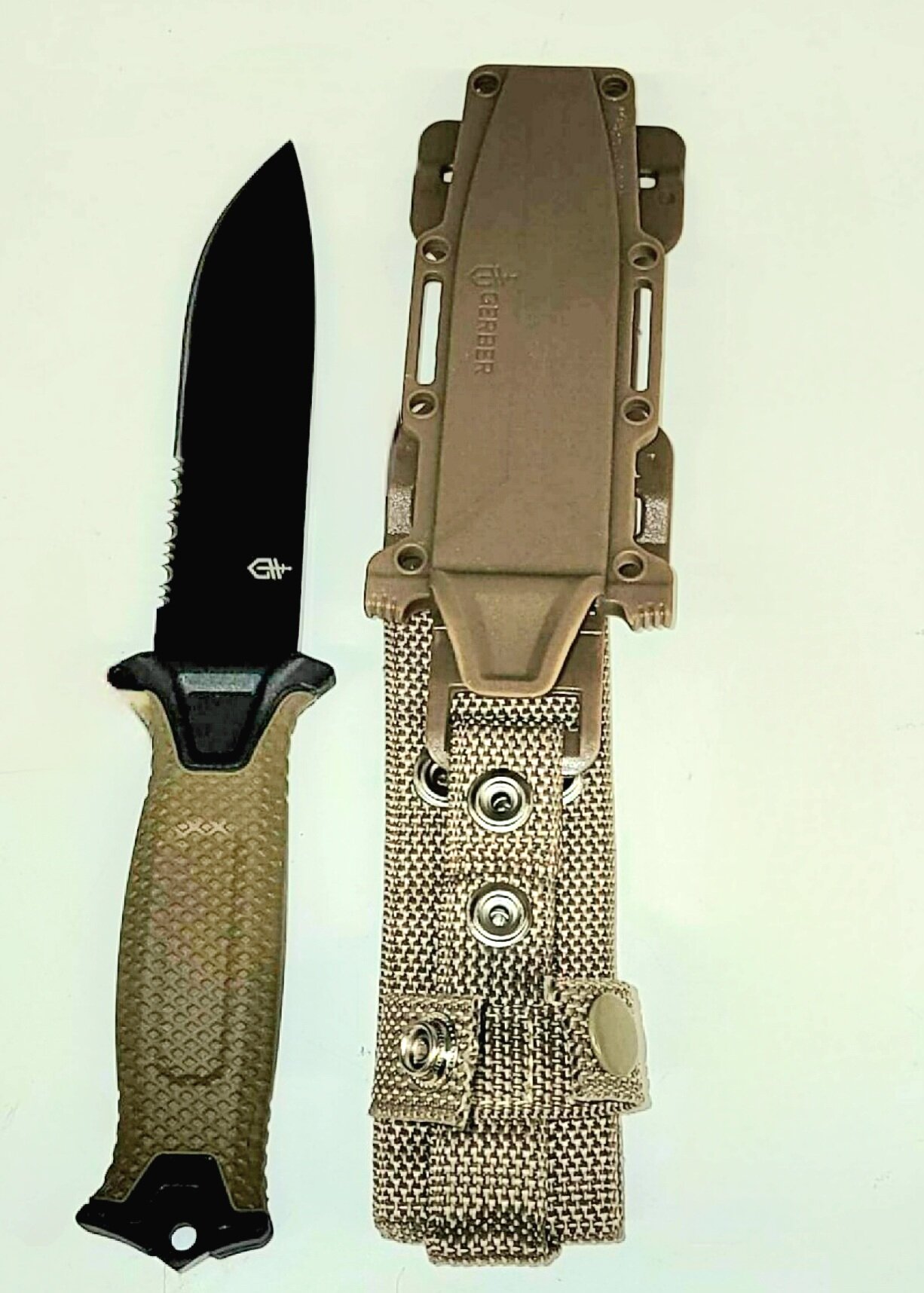 Нож туристический с чехлом для кемпинга и охоты со стеклобитом Portland чехол ножны, цвет коричневый