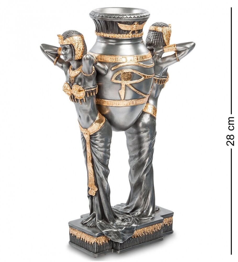 Статуэтка Veronese "Египтянки с вазой" (black/gold) WS-490