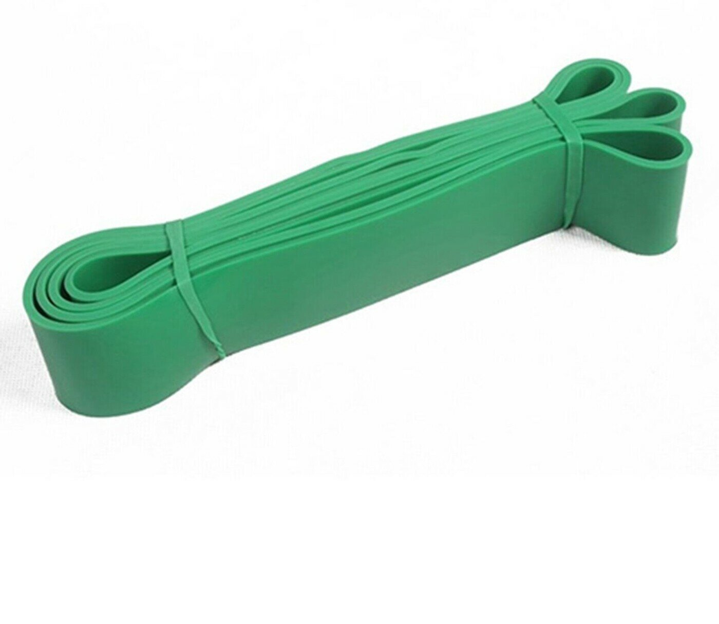 Эспандер ленточный - петля из натурального латекса (нагрузка 35-40 кг) зеленая