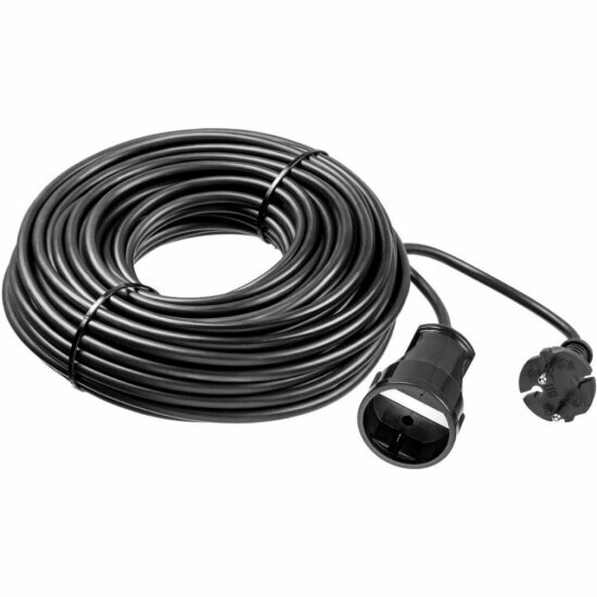 Удлинитель-шнур силовой Зубр ПВС 2x0.75 20м 2200Вт, ПВС 207-Ш, 55023-20