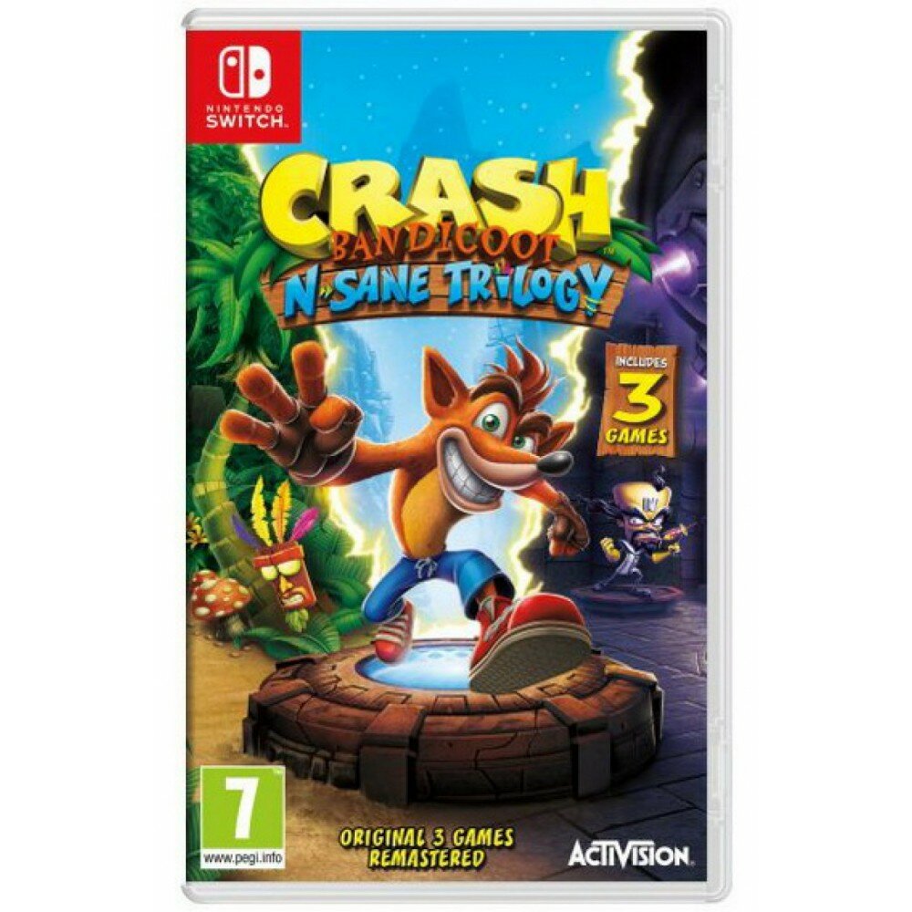 Crash Bandicoot N Sane Trilogy - Includes 2 Bonus Levels [NS] new