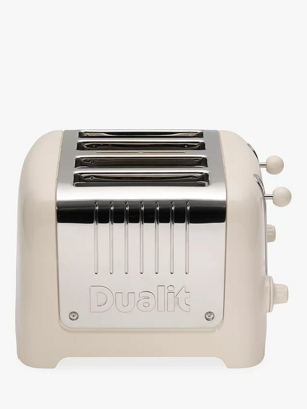 Тостер Dualit Lite на 4 ломтика с нагревательной подставкой (Canvas White)