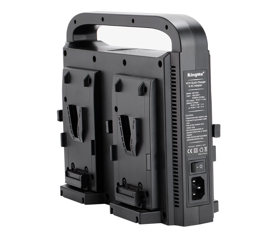 Зарядная станция Kingma V-Mount BP-4CH
