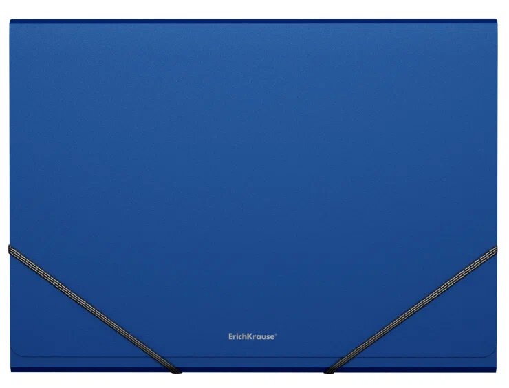 Папка-картотека пластиковая ErichKrause® Matt Classic, с 6 отделениями, A4, синий