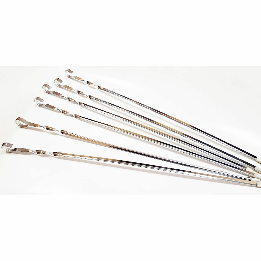 Набор профильных шампуров 6 штук в чехле, L-60см