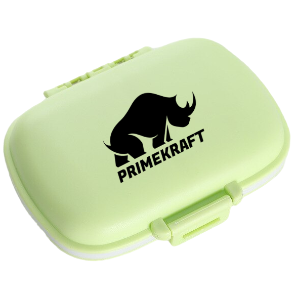 Таблетница Prime Kraft 8 секций, зеленая