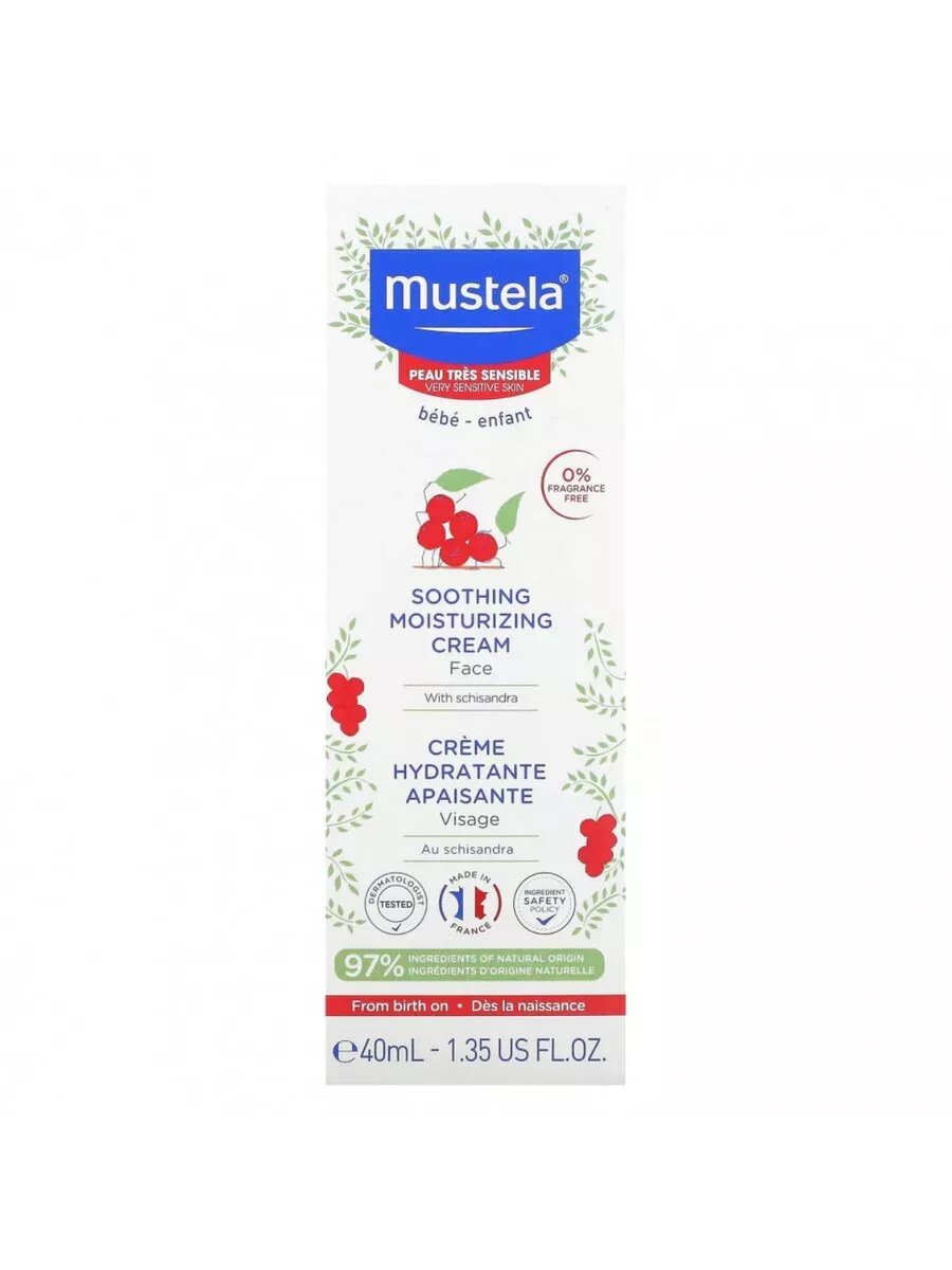 Mustela Hydra Bebe Крем увлажняющий для лица для детей 40мл