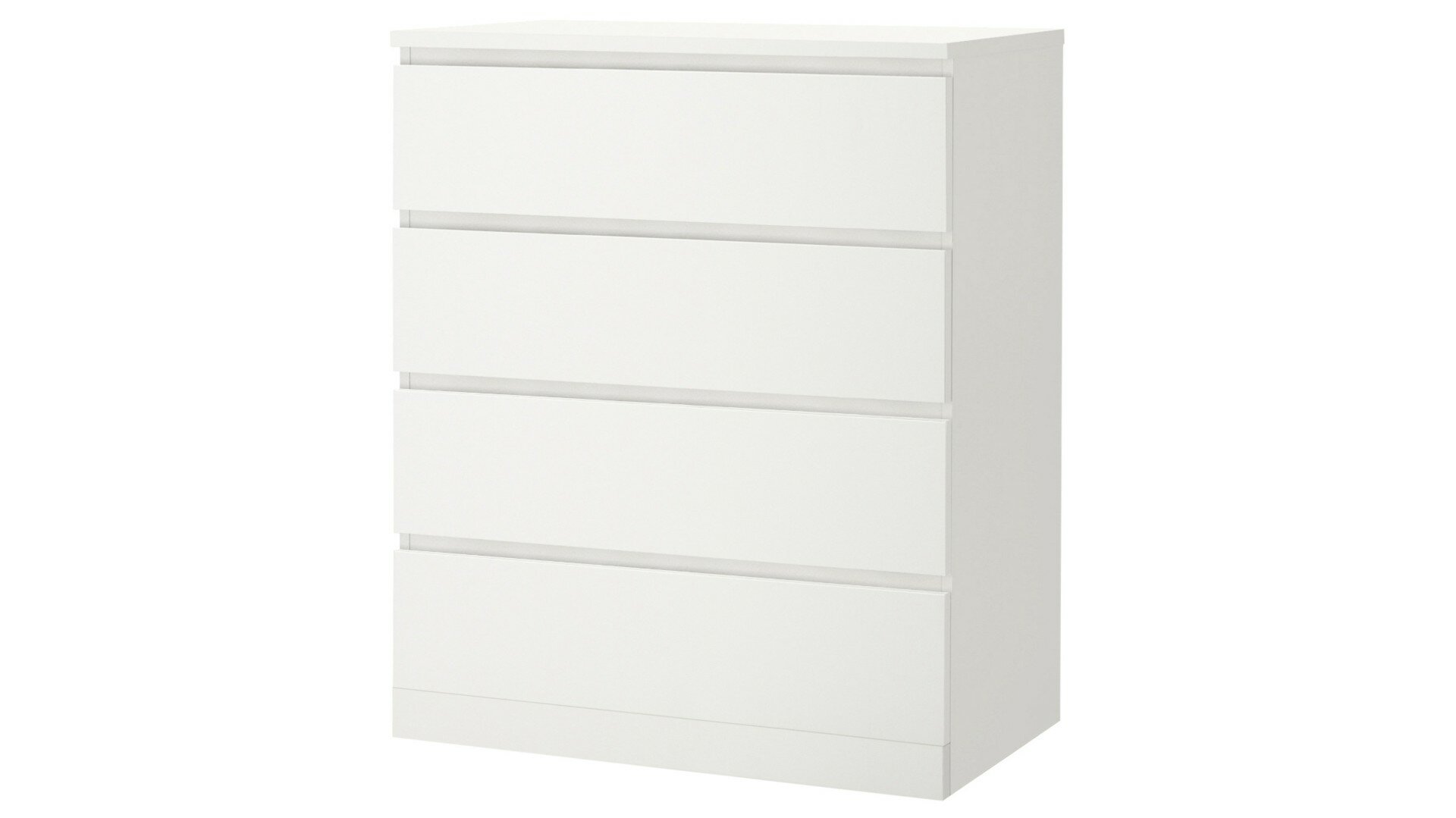 Комод MALM Белый снег 8685 BS (4 ящика) NEW 80x48x102 см, Фиеста