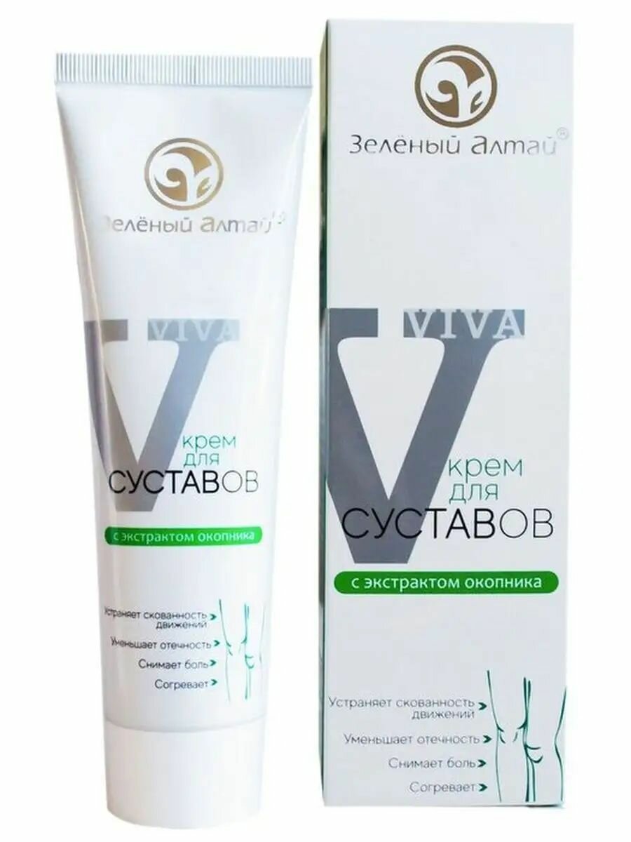 Крем для суставов с эктрактом пантов алтайского марала и экстрактом окопника, Зеленый алтай , 100 мл