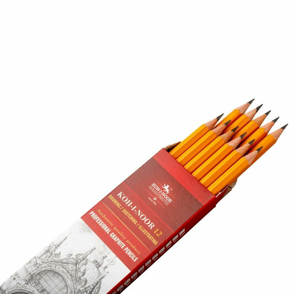 Карандаш Koh-I-Noor 1500 8В. Комплект из 12 карандашей