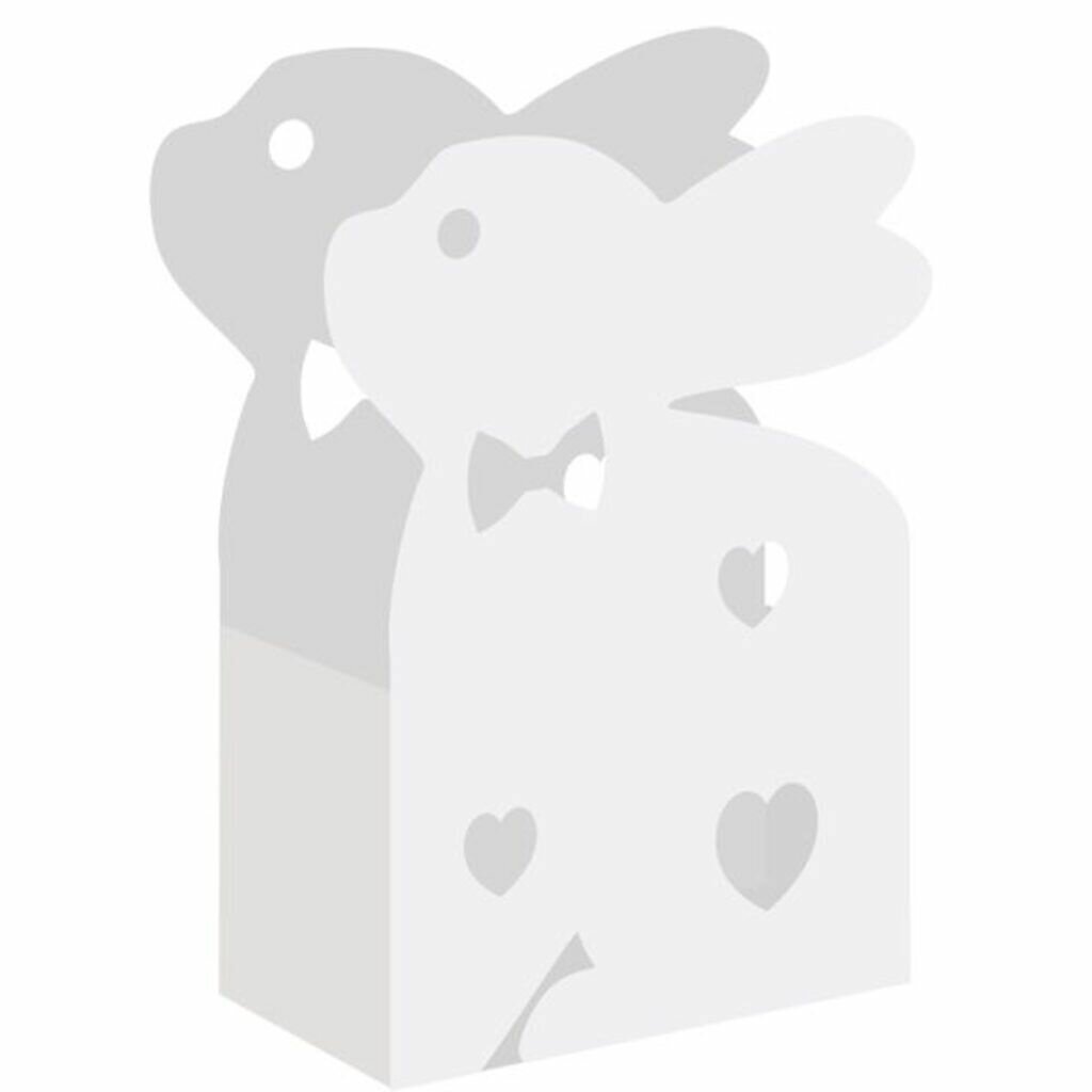 Подставка настольная deVENTE для школьных принадлежностей "Rabbit" 11x7x8 см, в форме кролика, металлическая белая