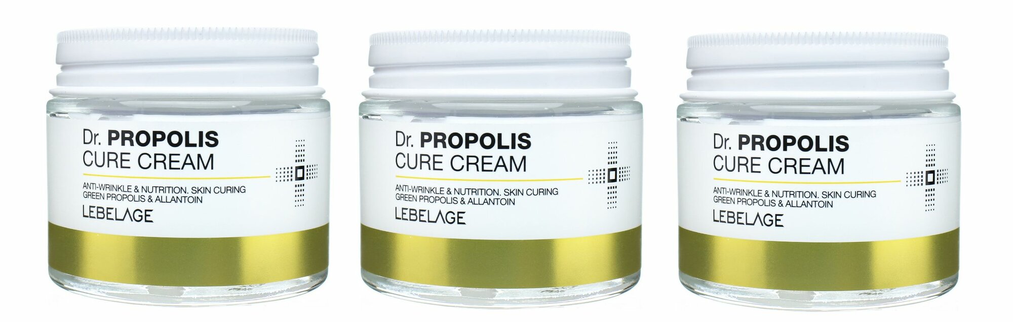LEBELAGE Крем для лица питательный с прополисом Dr. Propolis Cure Cream, 70 мл - 3 штуки