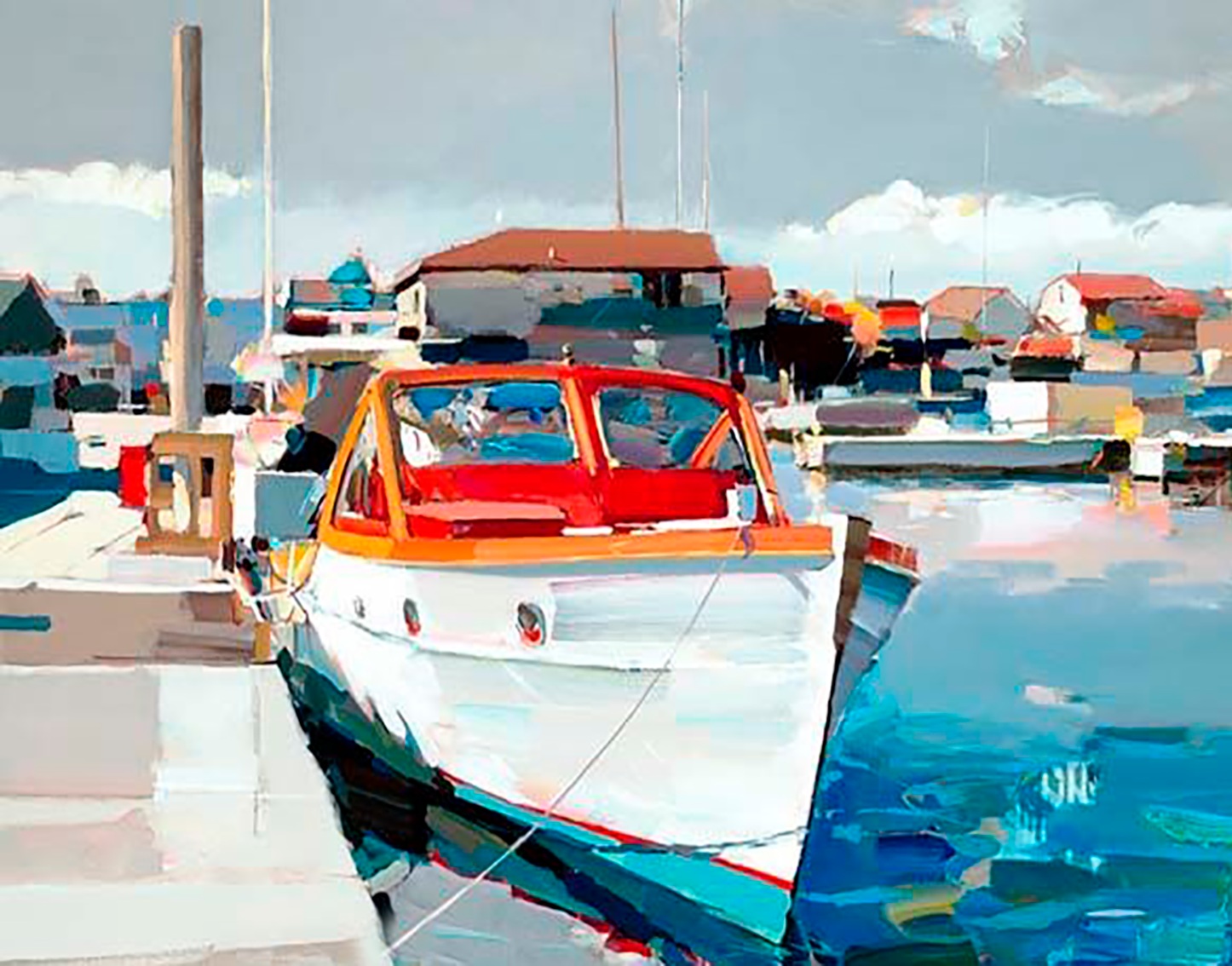 Картина по номерам "Яхта" 40х50 см, хлопковый холст на подрамнике, акрил, АртТойс