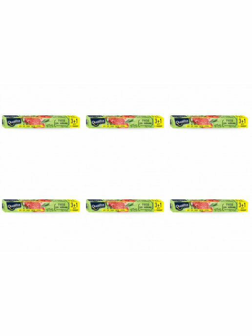 Qualita Рукав для запекания 3 м+1, 6 уп/