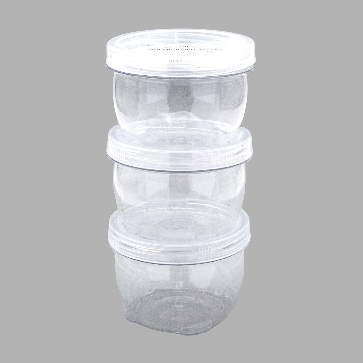 Контейнеры для мелочей с крышкой Айрис 21963, пластик, 90*65 мм, 3 шт