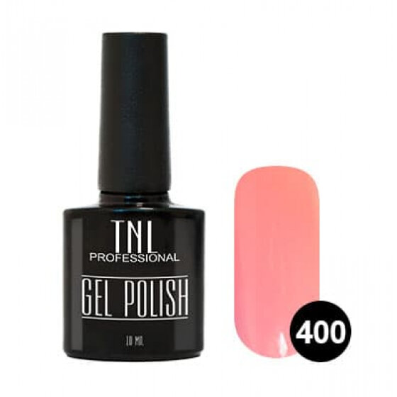 TNL Professional Цветной Гель-лак № 400 - конфетно-розовый (10 мл.)