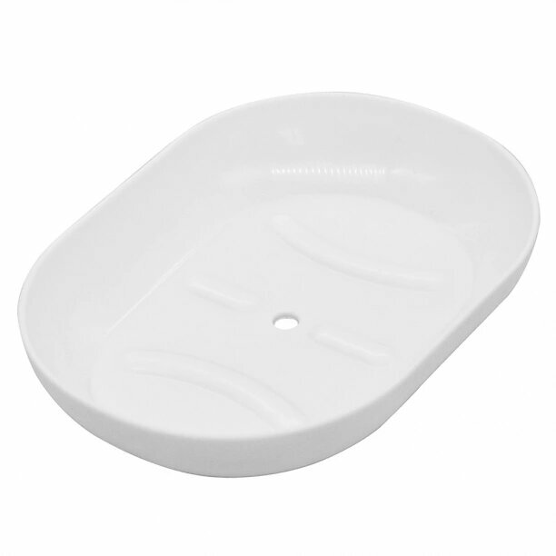 Мыльница Berossi Aqua пластик белый