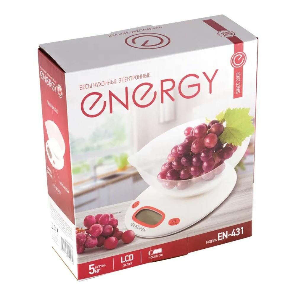 Кухонные электронные весы с чашей ENERGY EN-431