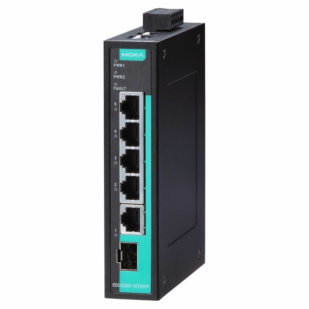 Коммутатор MOXA EDS-G205-1GTXSFP-T 4х10/100/1000BaseTX +1 комбо