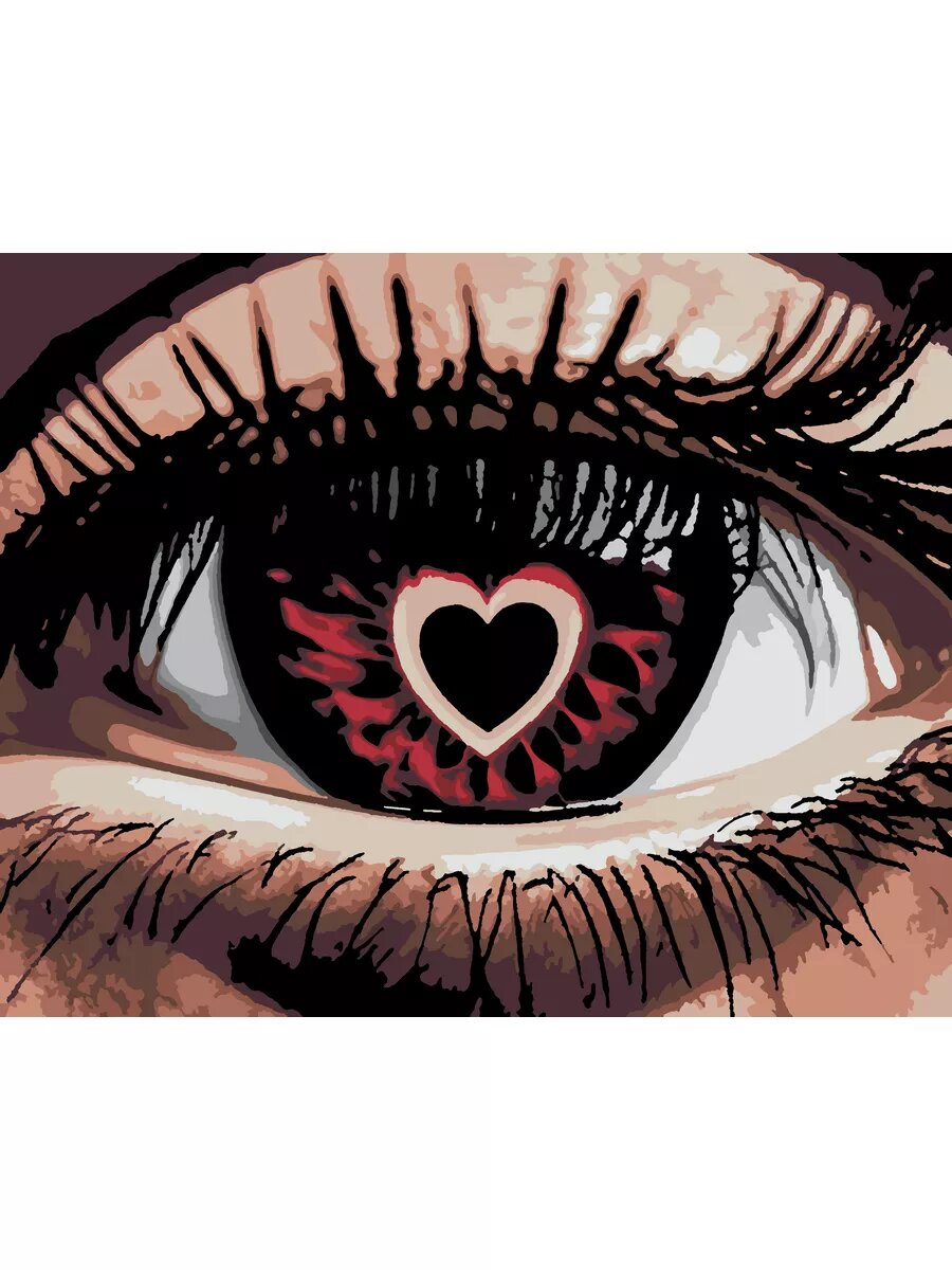 Картина по номерам "Глаз" 40x50 см