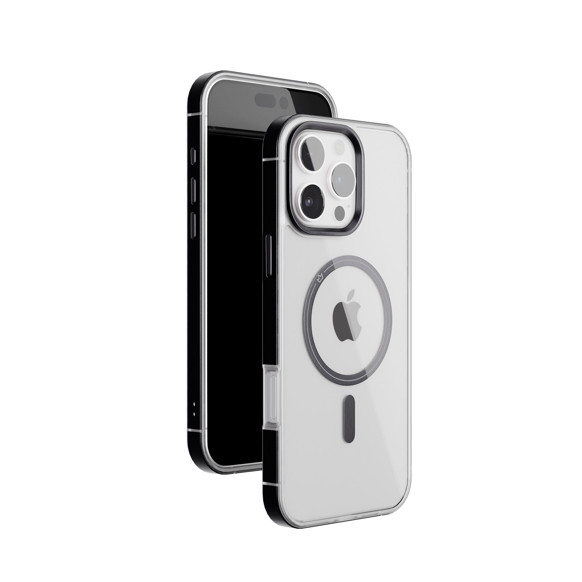 Чехол VLP, Element Case, для iPhone 16 ProMax, прозрачный, с чёрным, защита камеры