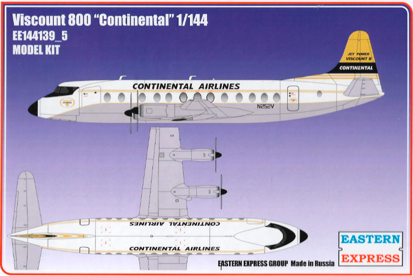 ЕЕ144139_5 Viscount 800 Continental Airlines