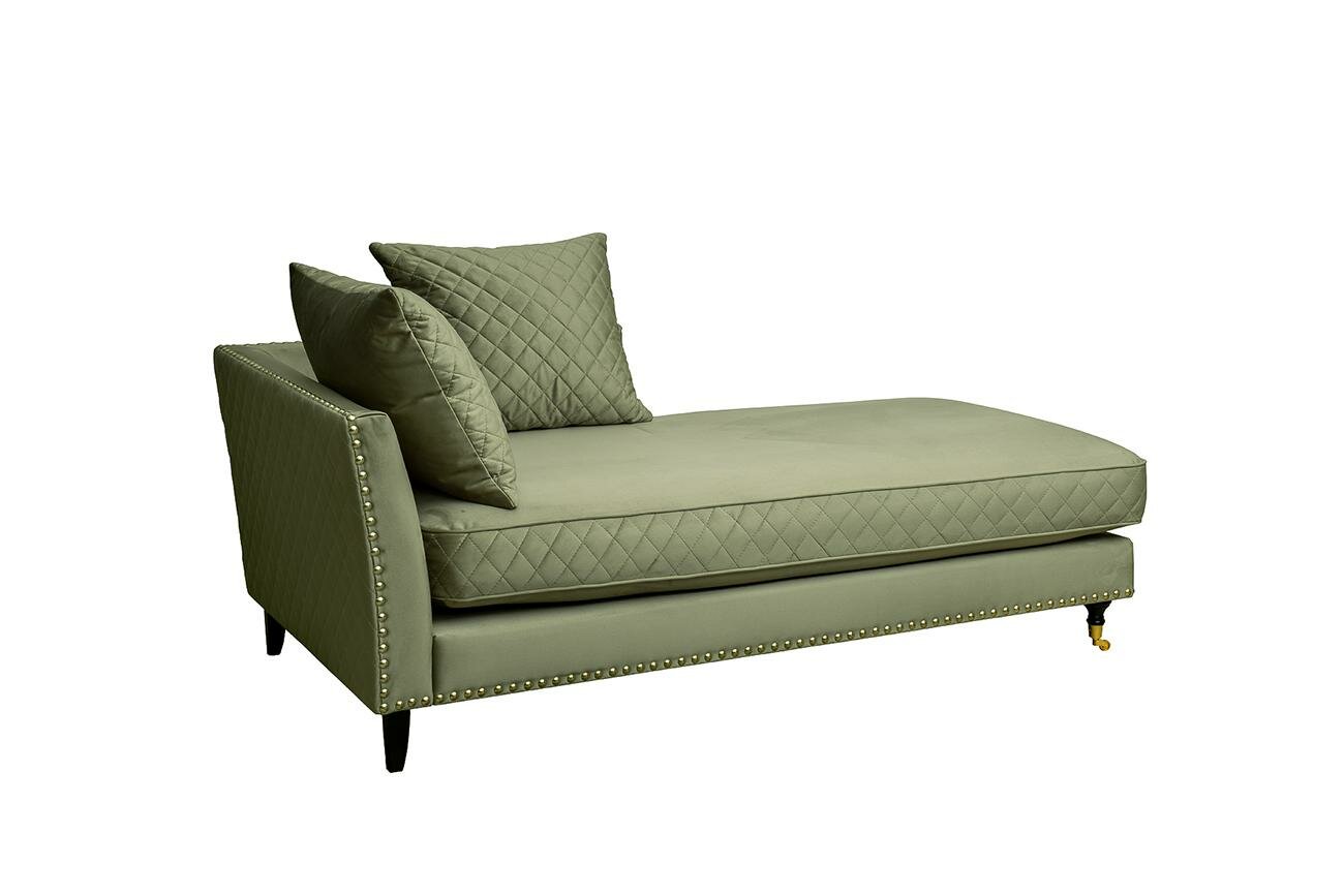 Диван Garda Decor Диван-Кушетка Sorrento правая велюр оливковый Colt1002-OLIV 180*98*88см арт. SORRENTO-COUCH-Colt1002