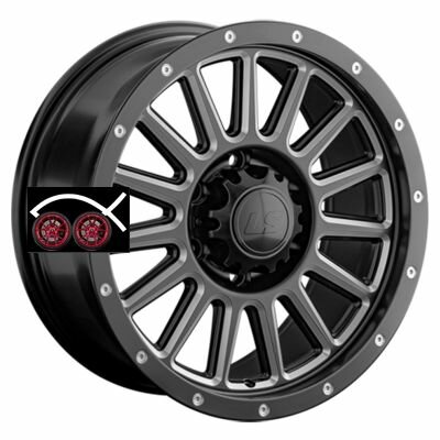 Колесный диск LS 1347 8x17 6x139.7 ET25 D106.1 черный