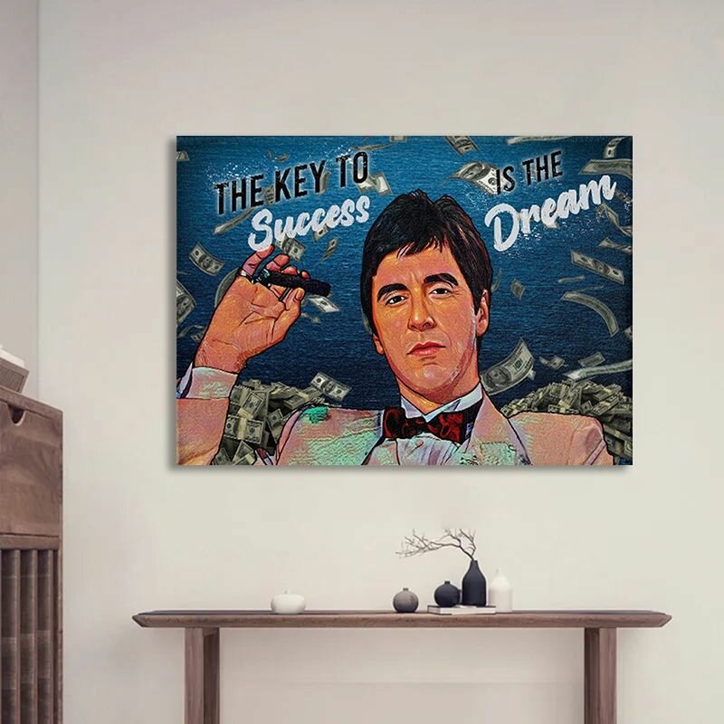 Картина ВсеКартины. тут "Тони Монтана. Лицо со шрамом", на холсте, 20x30 см