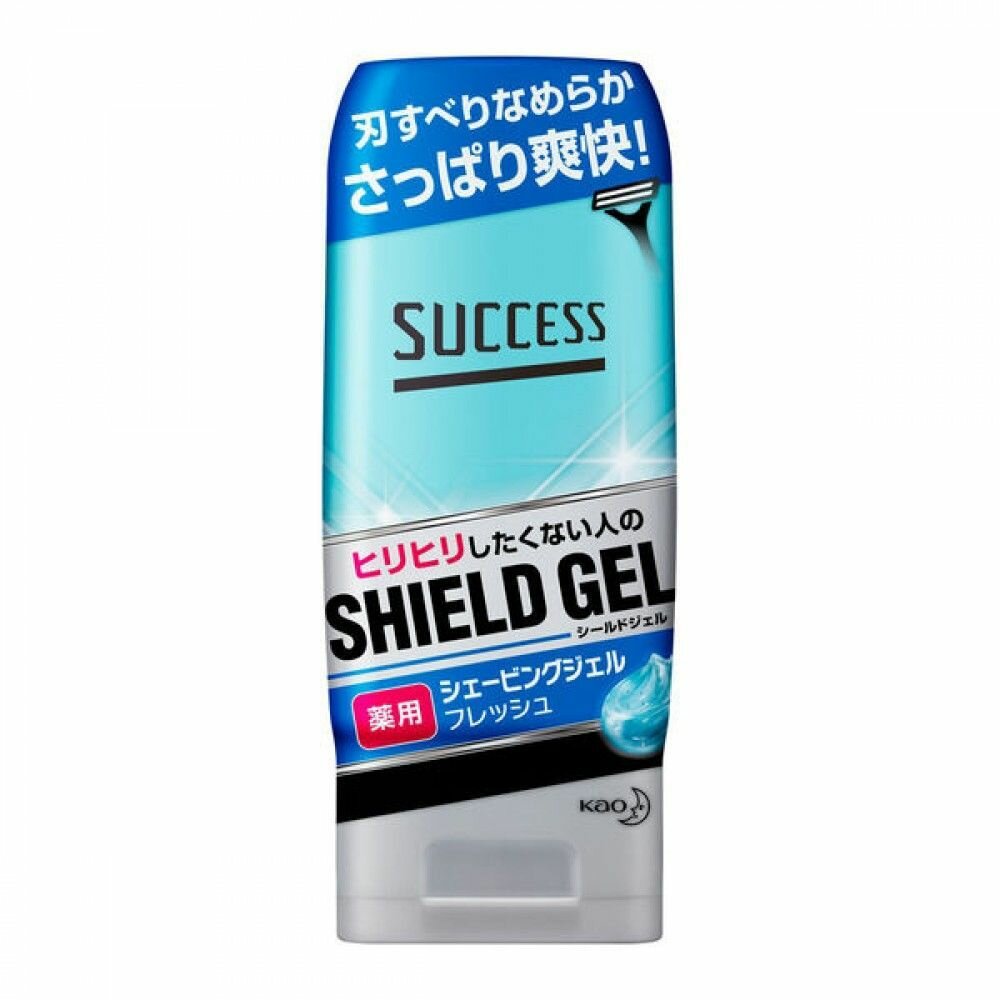 KAO Увлажняющий гель "Success" для бритья Гладкое скольжение для бритв с двойным лезвием (с ментолом) 180 г