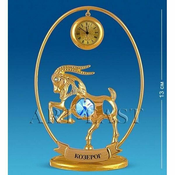 Фигурка с часами Знак Зодиака - Козерог A2100510 Crystal Temptations, Металл, кристалл