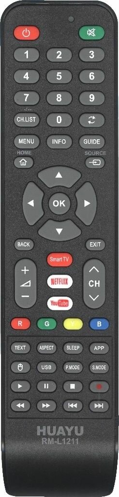 Универсальный пульт Huayu RM-L1211 для Supra/Akai/Dexp и тд