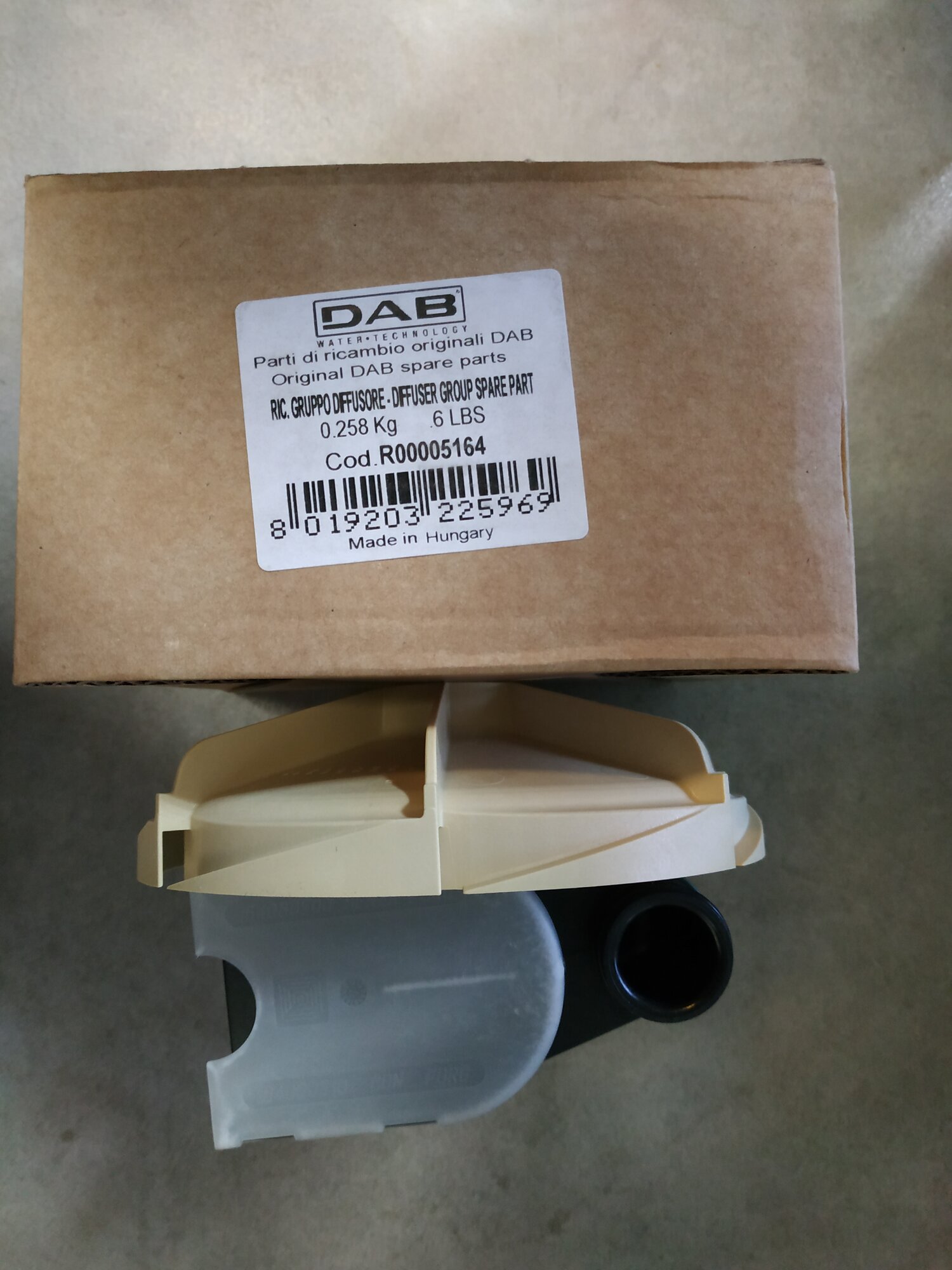 Эжектор (диффузор) DAB JET/JET-INOX/JETCOM 92, 132 (DIFFUSER ASS.Y), R00005164