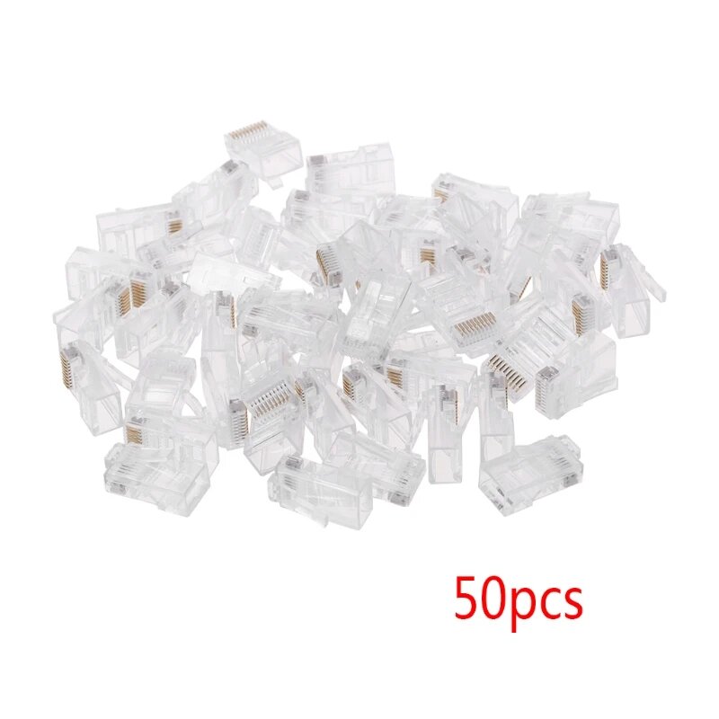 DNVYUAX 10P10C RJ45 Ethernet разъемы Cat5E 50 шт.