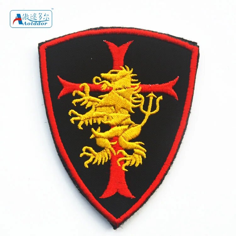 Нашивки рыцарей Тамплиеров PVC Красный, 41