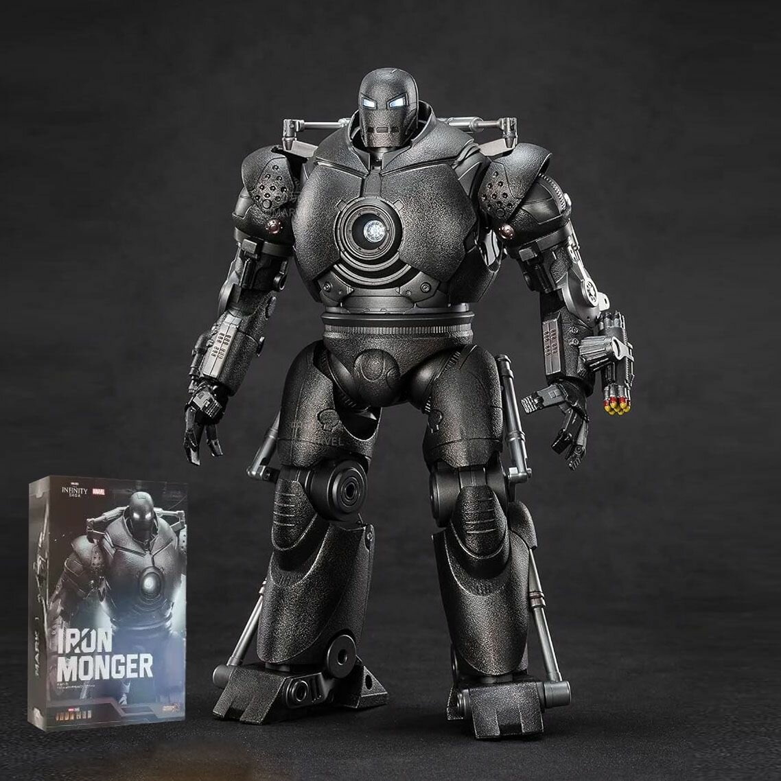 Фигурка Marvel Marvel Ironman2 Iron Monger, Светодиодное освещение 25cm