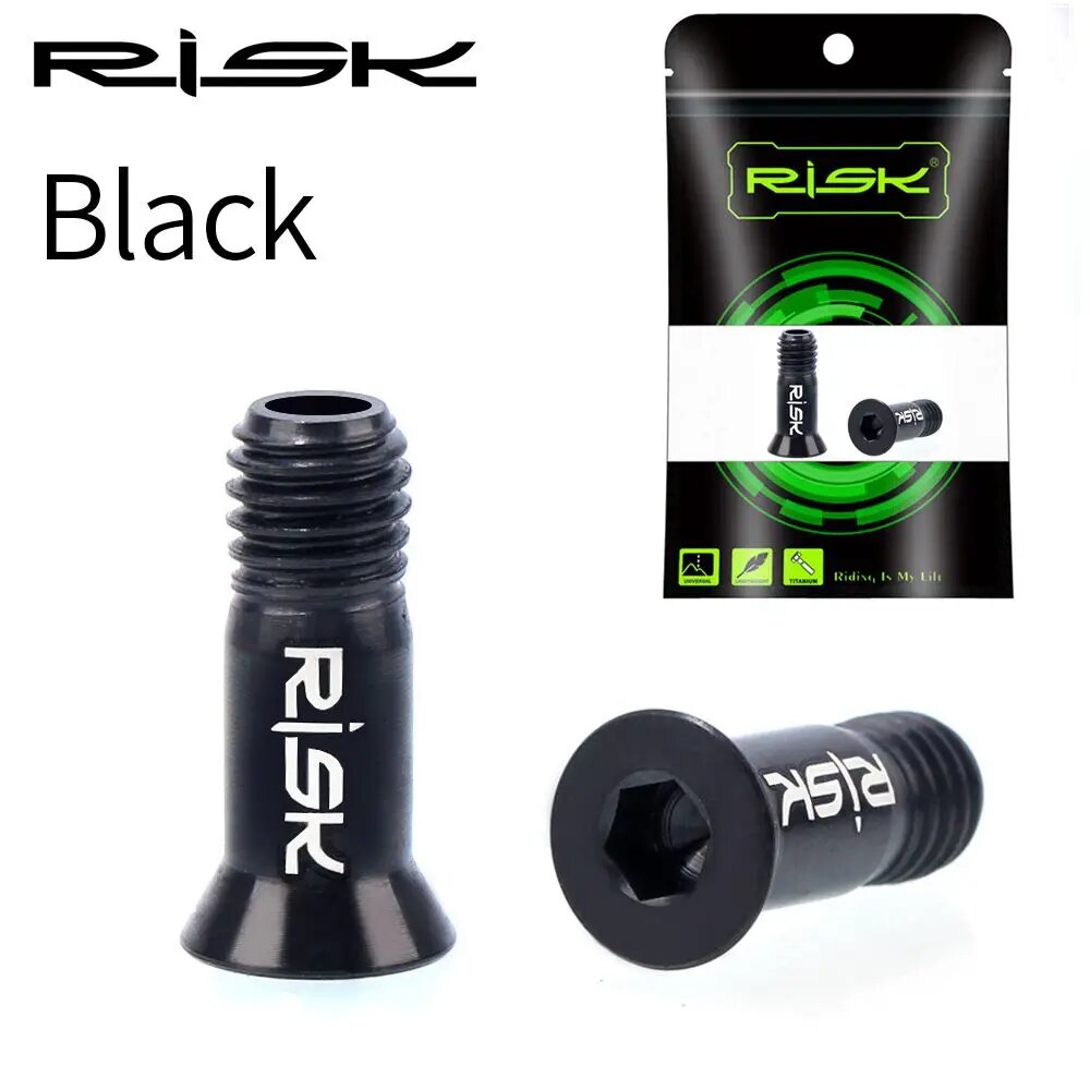 Болты крепления заднего переключателя RISK titanium alloy M5*14.2 2PCS Hollow Black