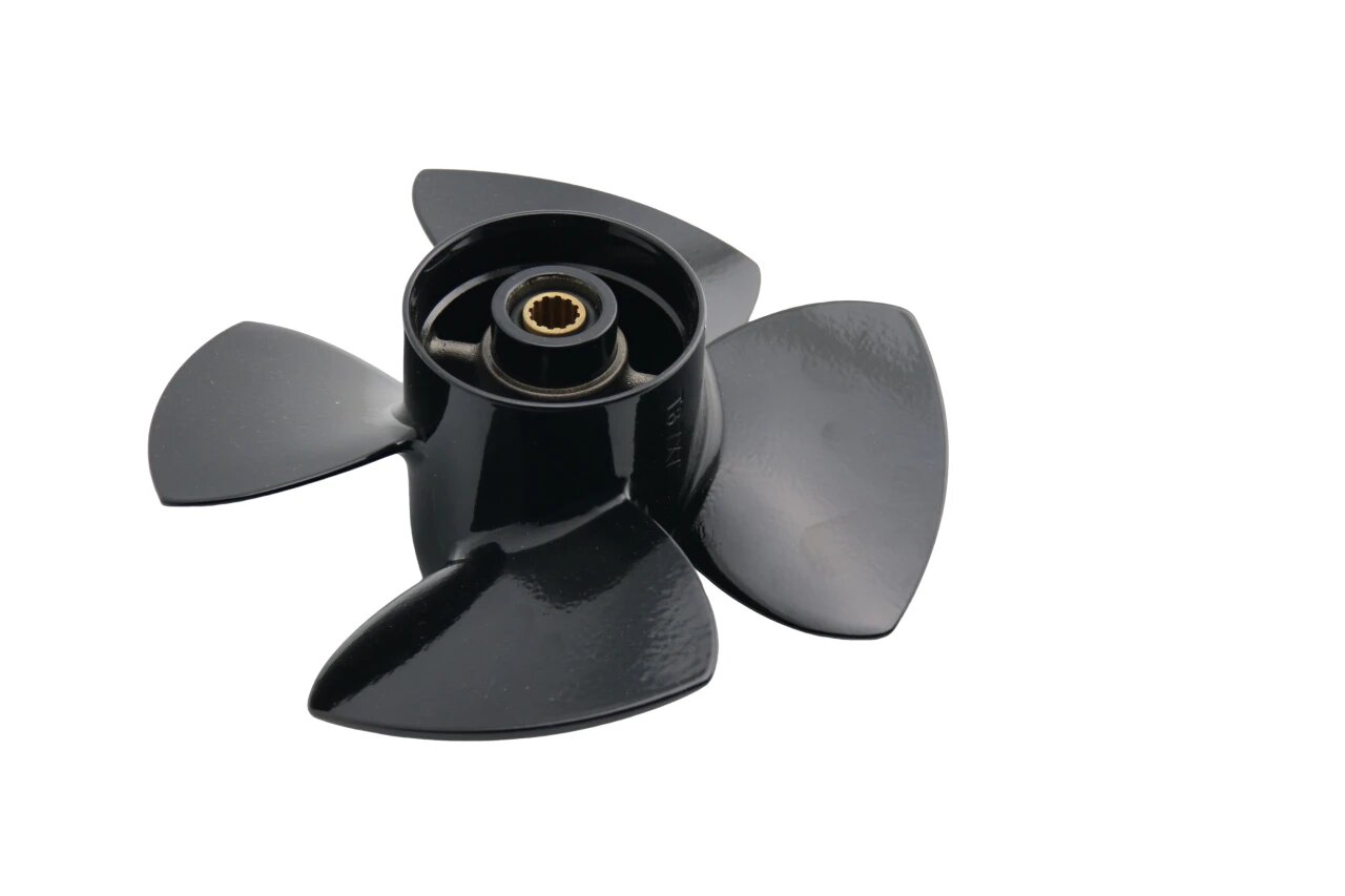 Пропеллер CAPTAIN 8.7x9 алюминиевый 4 лопасти 12 шлицев