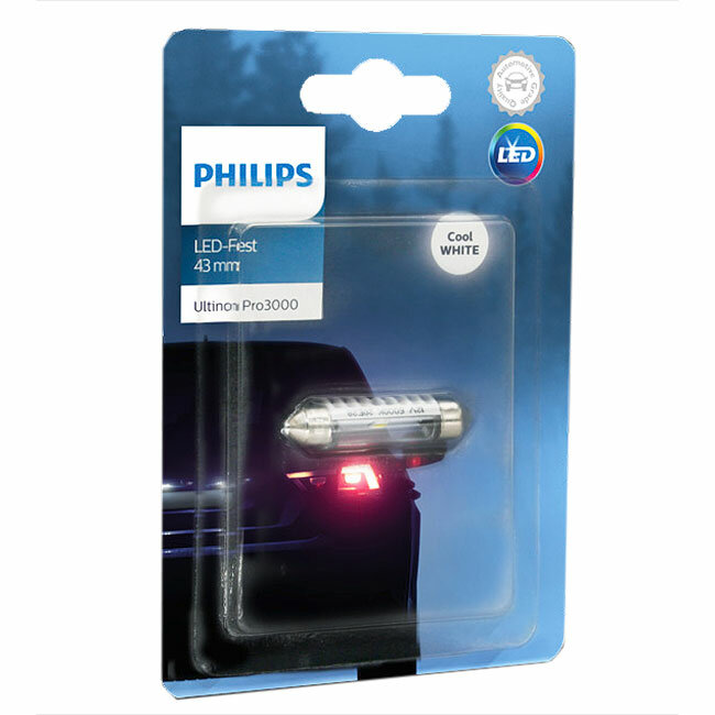 Лампа автомобильная светодиодная PHILIPS Festoon 43mm LED 11864 U30CW B1 PHILIPS-11864U30CWB1