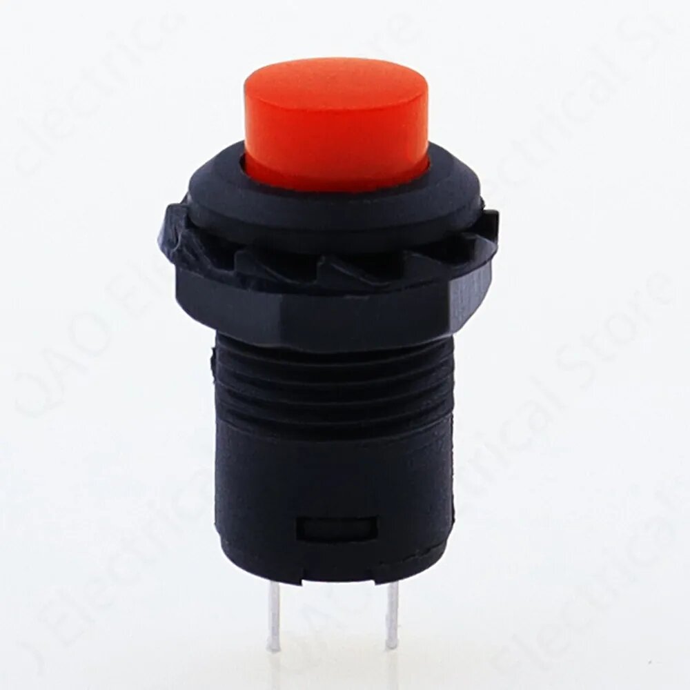 Переключатели DS-228/DS-428 пластиковые 10 шт Momentary, Красный
