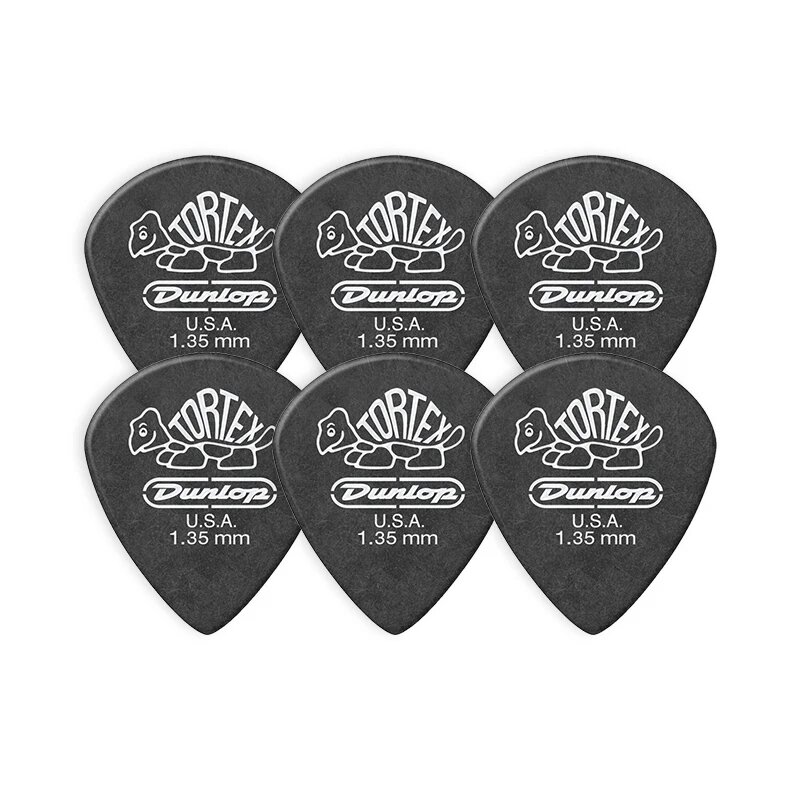 Dunlop Pick 498R XL Tortex JAZZ 3 матовый антискользящий медиатор 6 pieces -498R1.35mm