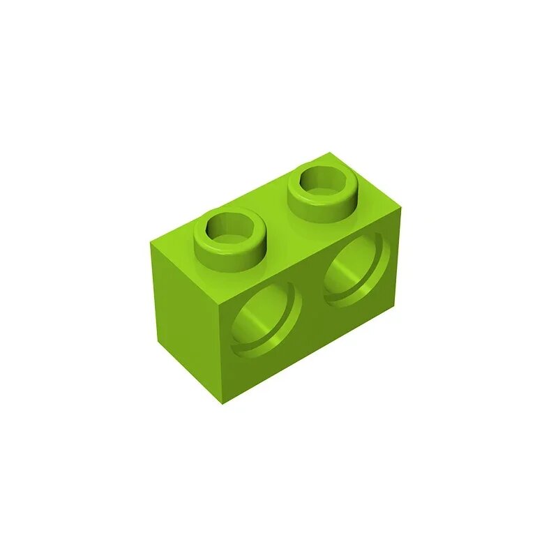 Конструктор Gobricks 1x2 зеленый (042)