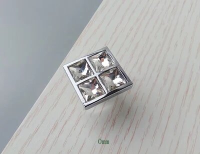 Ручки для мебели GUJINDA, хрустальные, хромированные 0mm