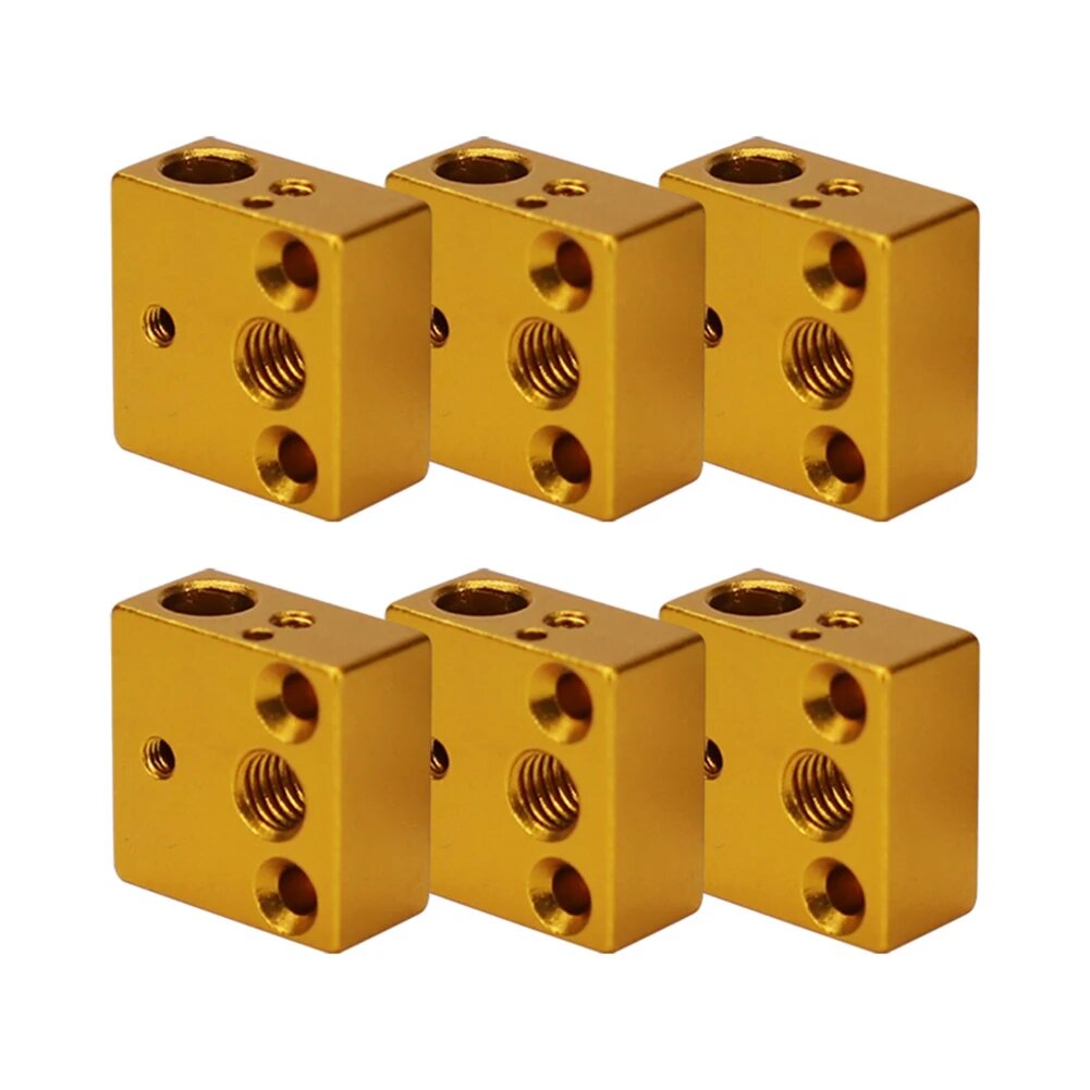 Нагревательные блоки Hotend для 3D-принтера Makerbot MK7 MK8 Ender 3 Золотой