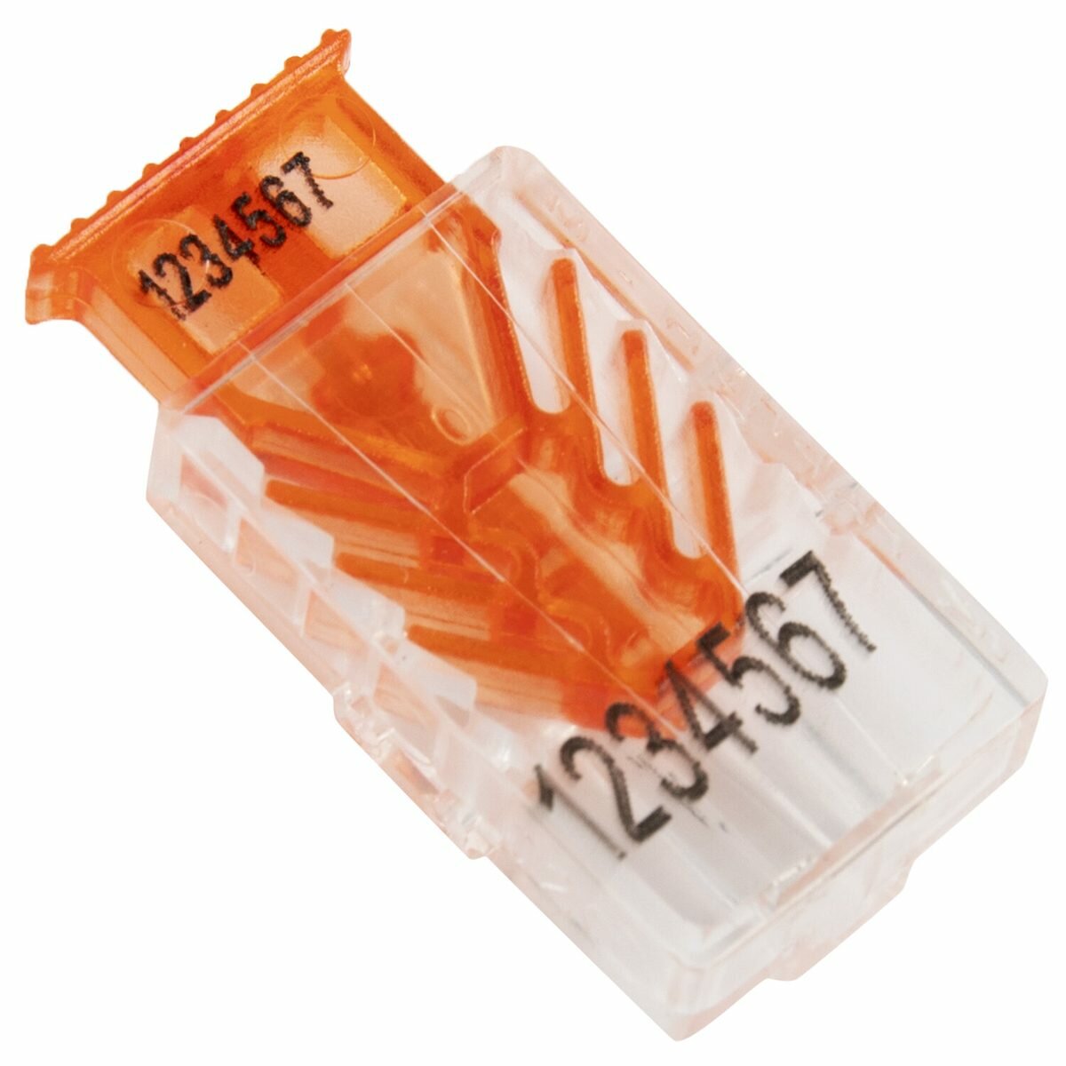 Пломба пластиковая контрольная номерная Гарпун, одноразовая, 100шт. (602474)