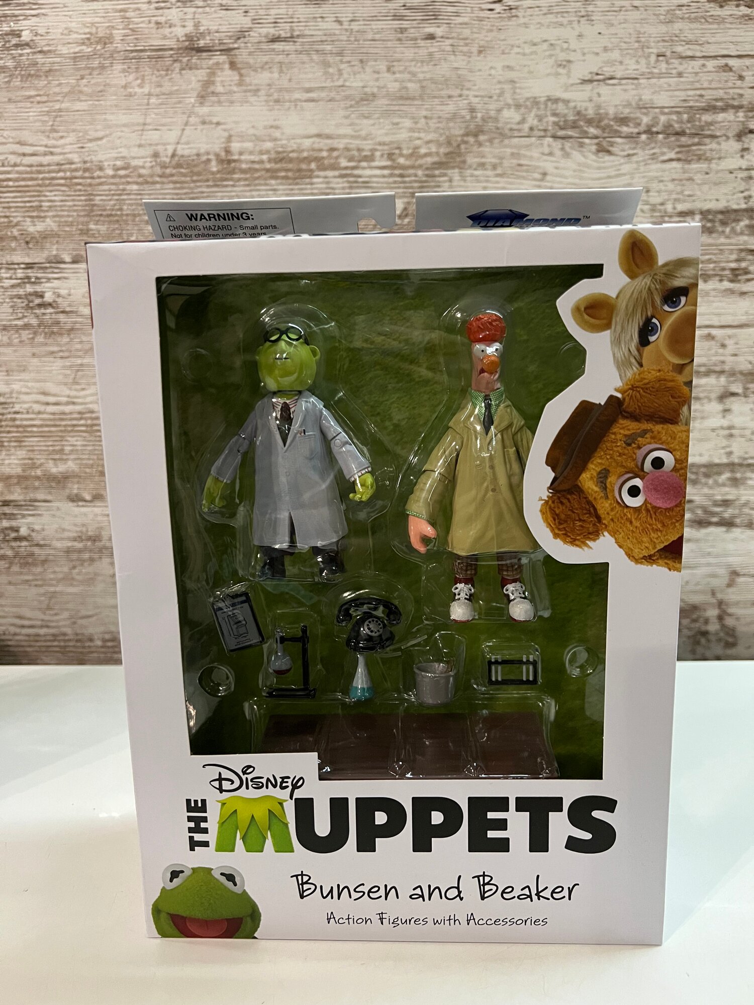 Набор фигурок Маппеты The Muppets Bunsen and Beaker по 12 см и аксессуары в комплекте от Diamond select