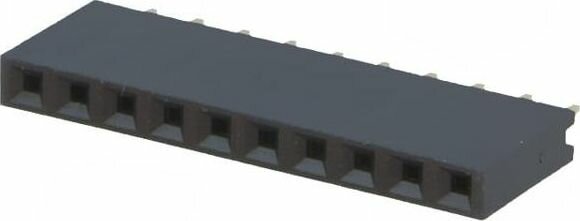 Гнездо CONNFLY DS1023-1*10S21 штыревое "мама" PIN 10 прямой 2,54мм THT 1x10 3А 1шт