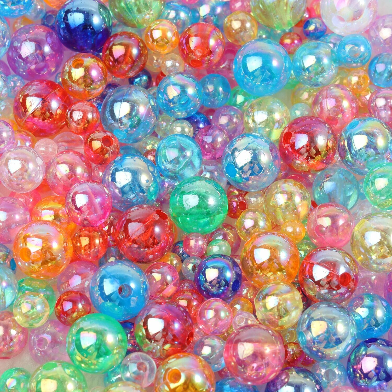 Акриловые бусины nociuciu 4-10 мм разноцветные 4mm 1000pcs