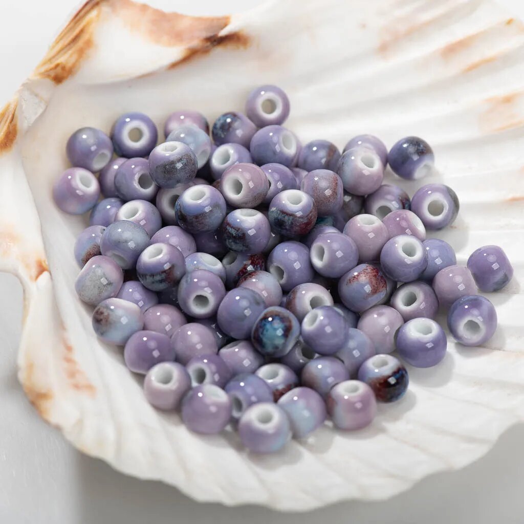 Midofare керамические бусины 6-12 мм 100 шт 6 мм, Z814-6-8mm