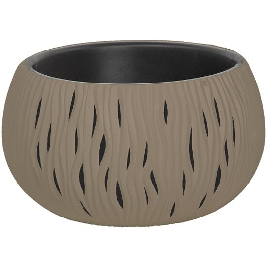 Кашпо для цветов Prosperplast SANDY BOWL DSK370-7529U мокко 2 предмета 9л